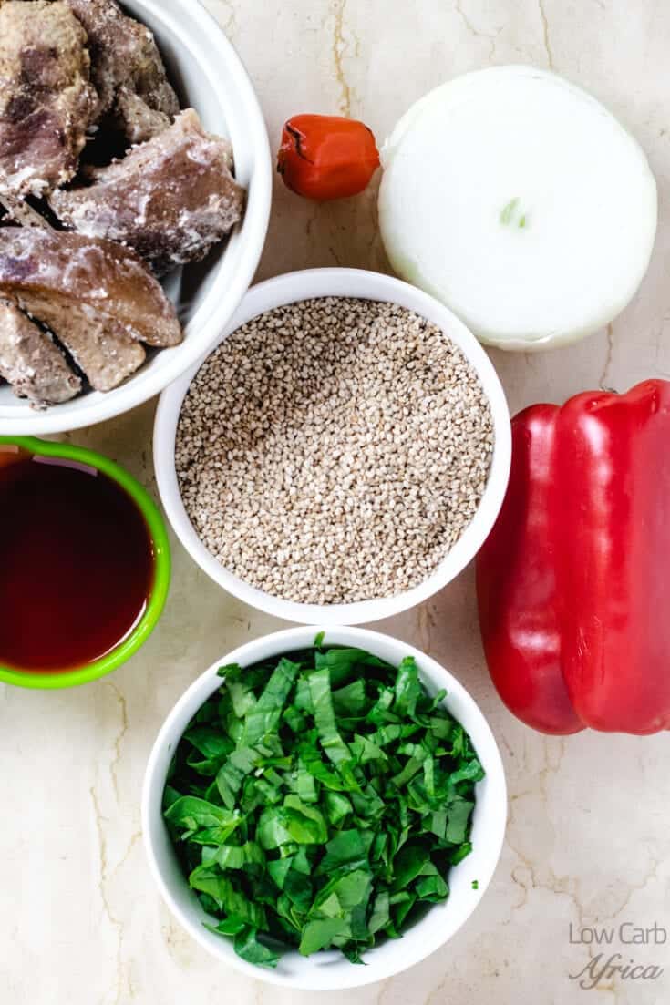 Beniseed Soup (African Sesame Seed Stew) - Low Carb Africa