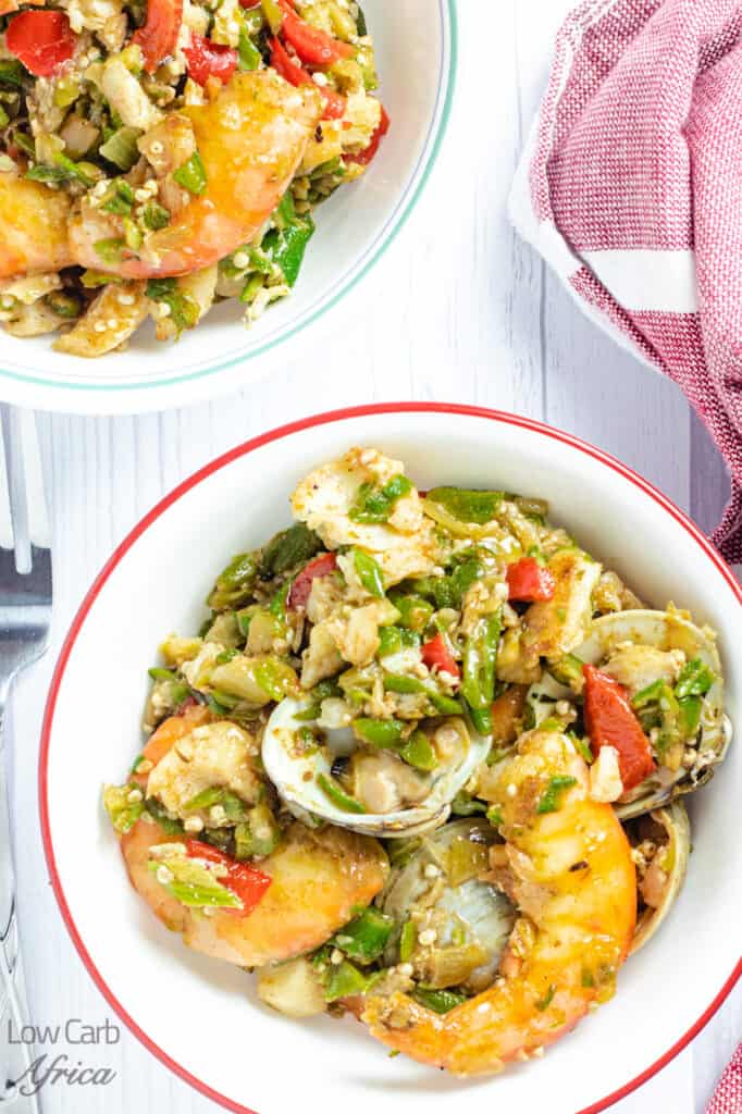 Seafood Okra - Low Carb Africa