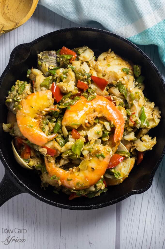 Seafood Okra - Low Carb Africa