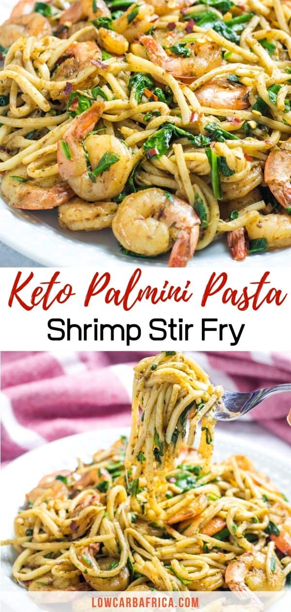 Palmini Pasta Shrimp Stir Fry - Low Carb Africa
