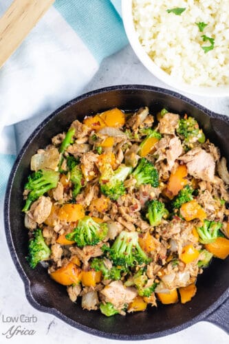 Tuna Stir Fry With Cauliflower Rice - Low Carb Africa
