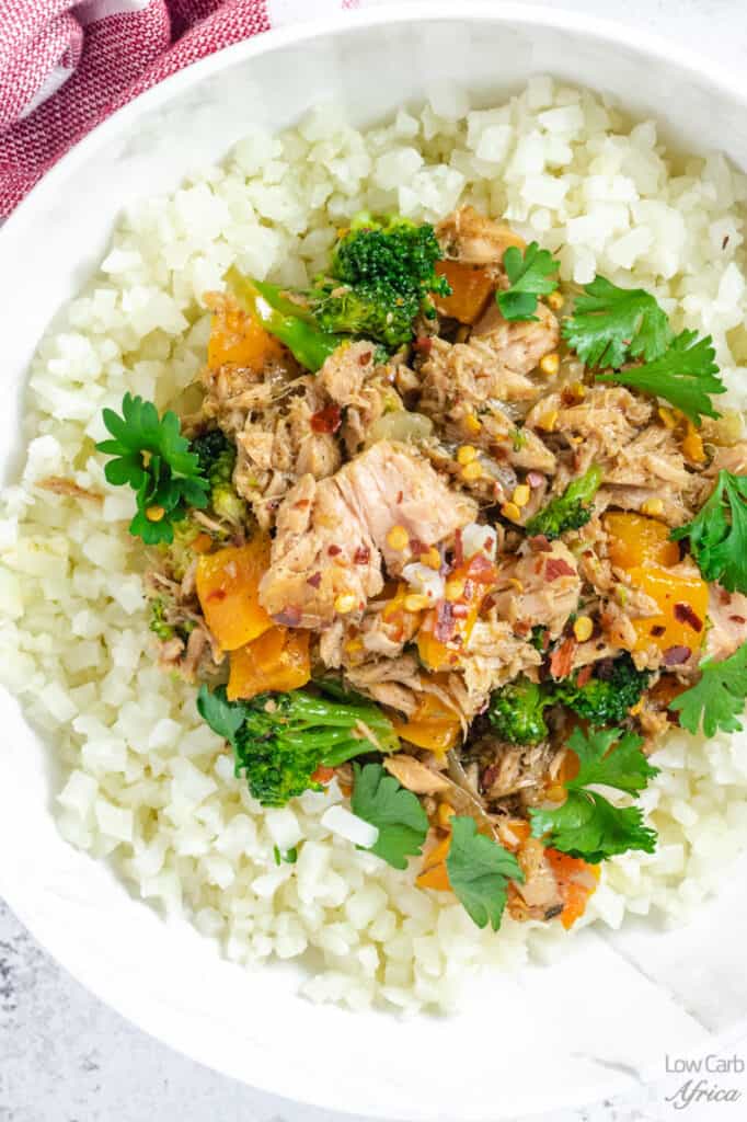 Tuna Stir Fry With Cauliflower Rice - Low Carb Africa