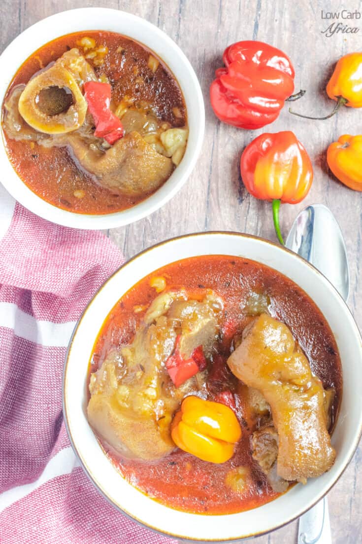 Cow Foot Soup (Cow Heel Soup) - Low Carb Africa