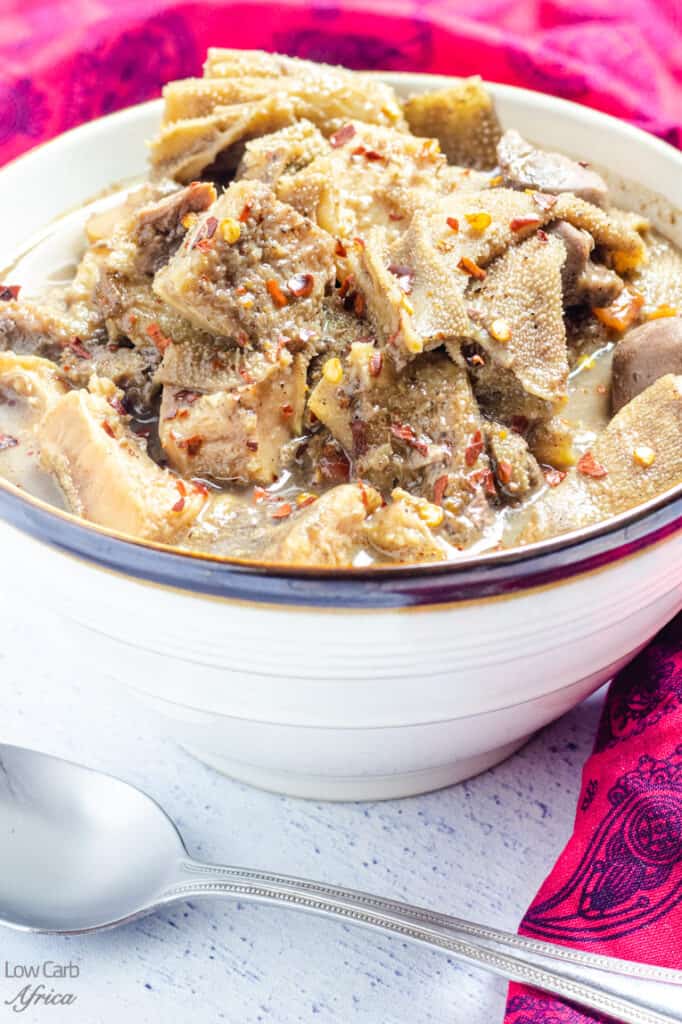 Nigerian Pepper Soup with Offal Meat - Low Carb Africa