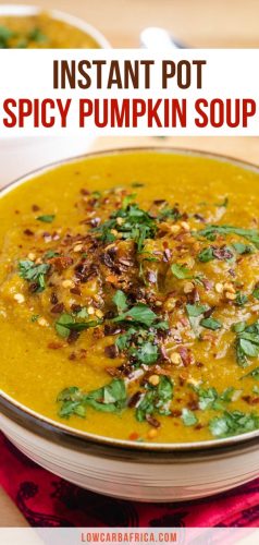 Instant Pot Spicy Pumpkin Soup | Low Carb Africa