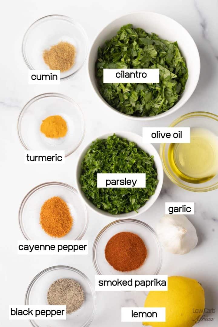 Chermoula Paste (Moroccan Chermoula Sauce) - Low Carb Africa