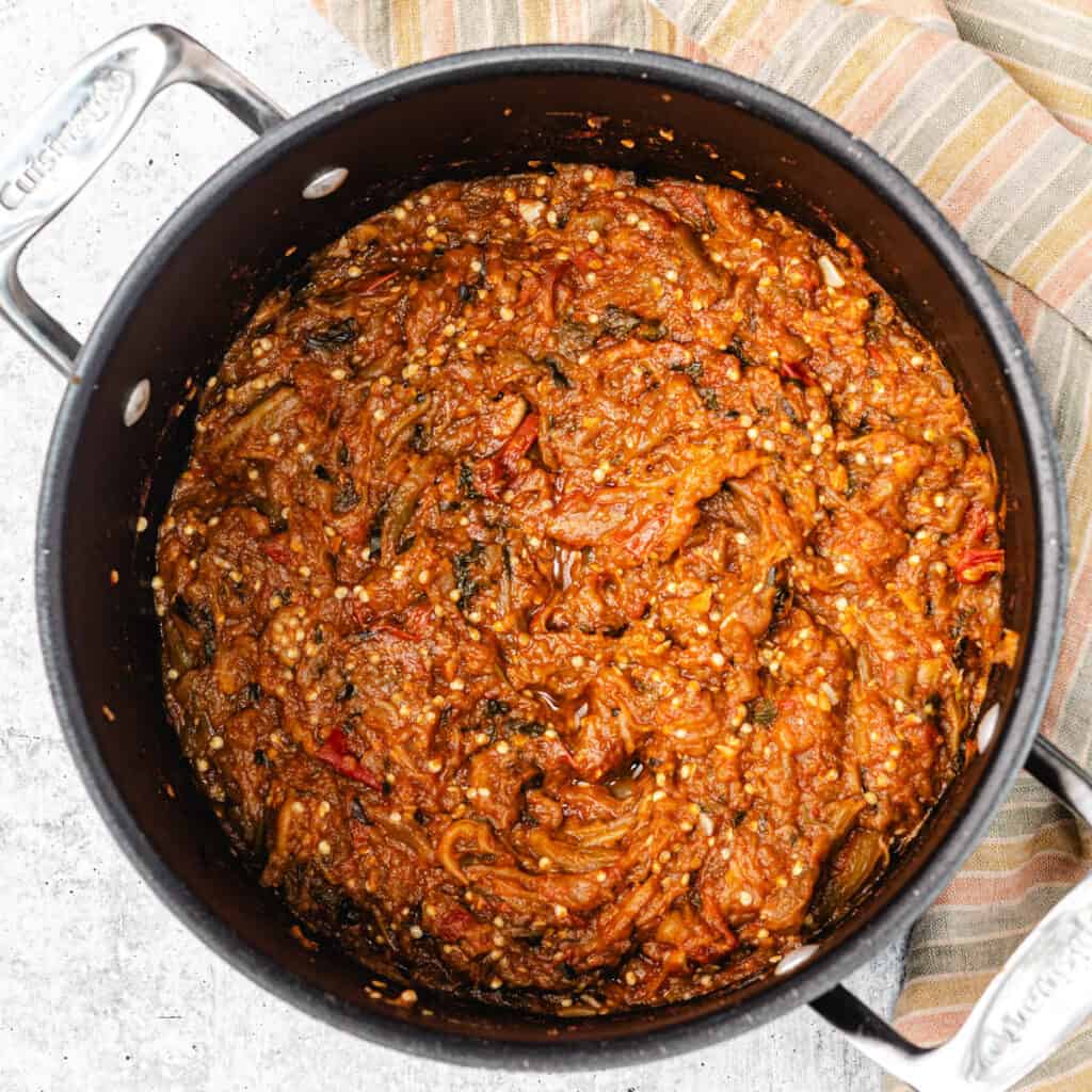 Zaalouk - Moroccan Aubergine Salad - Low Carb Africa