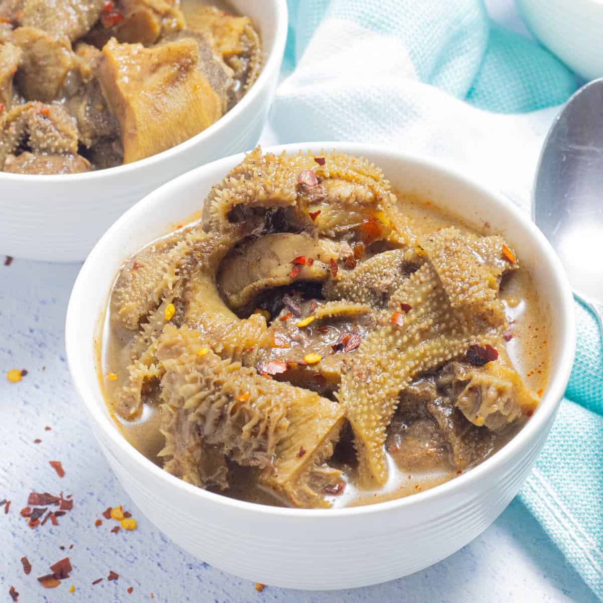Nigerian Pepper Soup with Offal Meat - Low Carb Africa